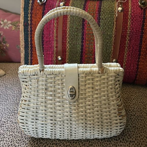 Bags | Vintage Straw Purse | Poshmark